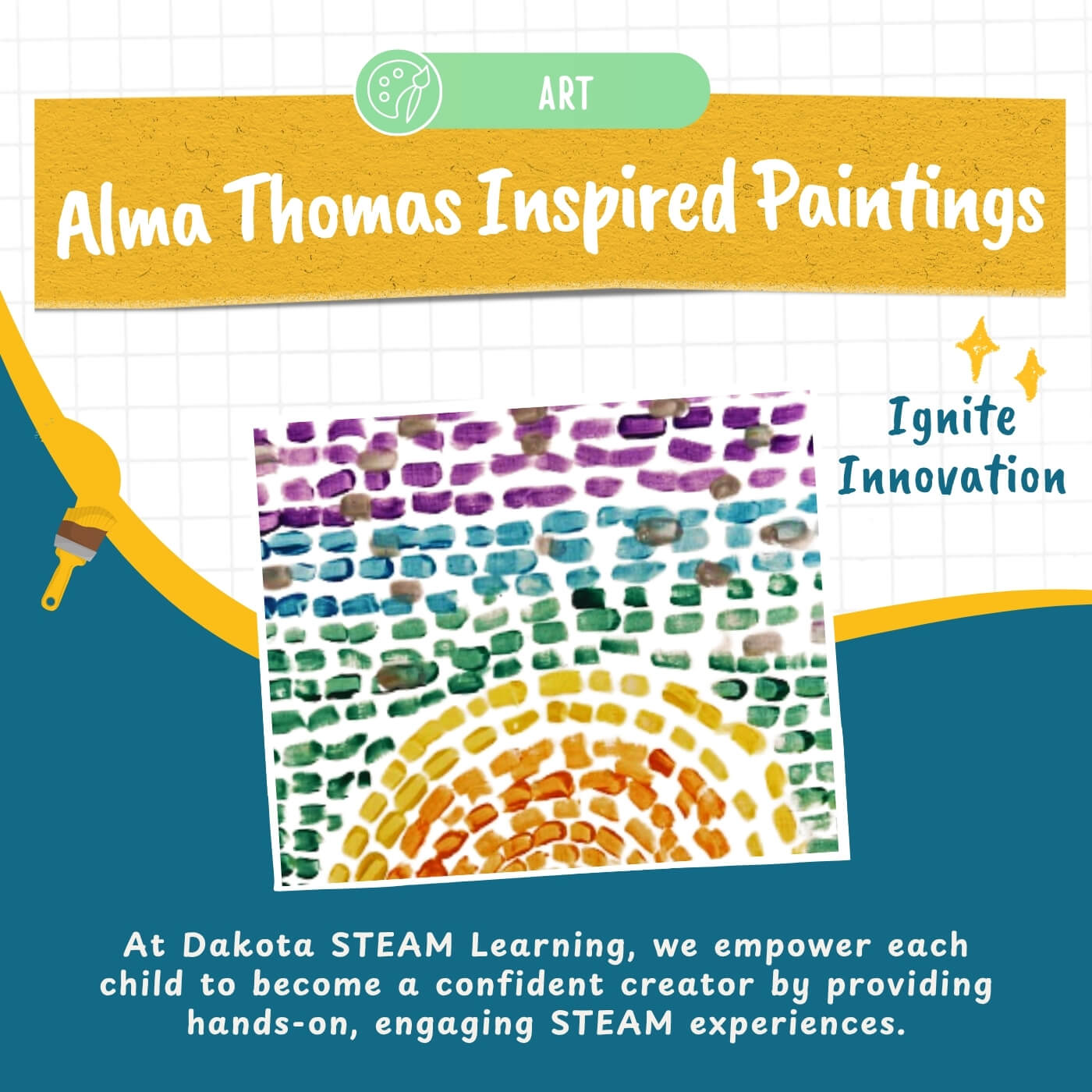 Alma Thomas Inspired Paintings - Dakota STEAM Learning